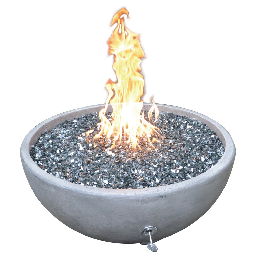 TrueFlame Grey Adobe Fire Water Bowl — Designing Backyards