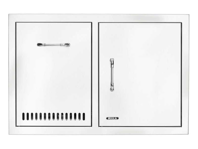 Bull 32-Stainless Steel Access Door & Propane Drawer Combo with Reveal ...